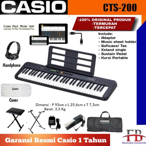 Jual Casio CTS200 Keyboard / CTS 200 / CT-S200 / CTS-200 Slim Original ...