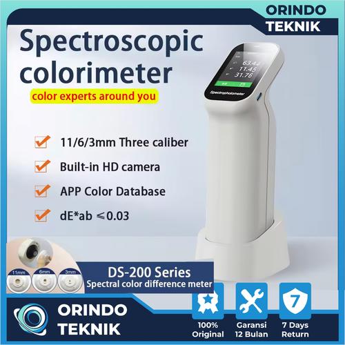 Jual Colorimeter Color Meter RGB CIE Pembaca Warna DS-200 Reader DS200 ...