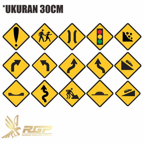 Jual Rambu Lalu Lintas - Peringatan Ukuran 30cm Alumunium - tikungan ...