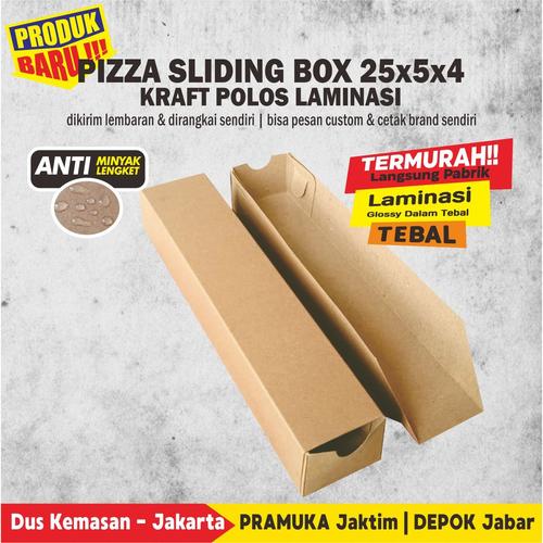 Jual PIZZA SLIDING BOX UK 25 KRAFT POLOS LAMINASI - Jakarta Timur - Dus ...