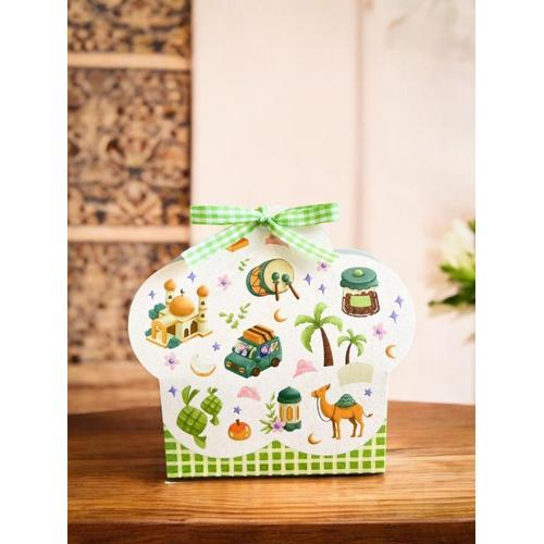 Jual box lebaran 1 toples 350gr dus cookies idul fitri kotak hampers ...