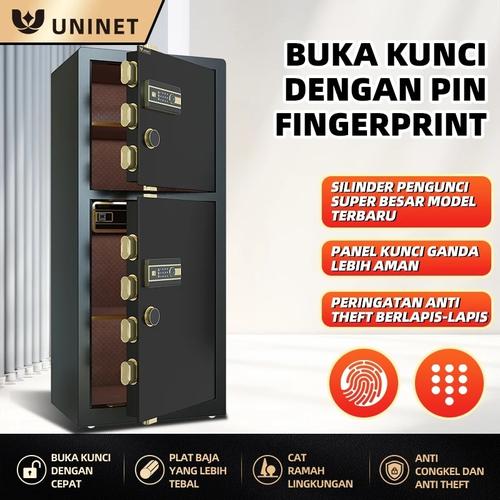 Jual Uninet Brankas Uang Besar Elektrik Big Size 150 cm Pin Fingerprint 1 dan 2 Pintu - 1 Pintu ...