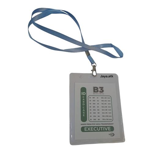 Jual SET NAME TAG ID CARD B3 + TALI ID KAIT BESI WARNA KARTU IDENTITAS ...