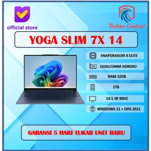 Promo LAPTOP LENOVO YOGA SLIM 7X 14 TOUCH OLED SNAPDRAGON X ELITE 32GB ...
