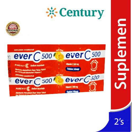 Promo EVER C 500 PUREWAY C JERUK 2 TAB / VITAMIN C / MULTIVITAMIN ...