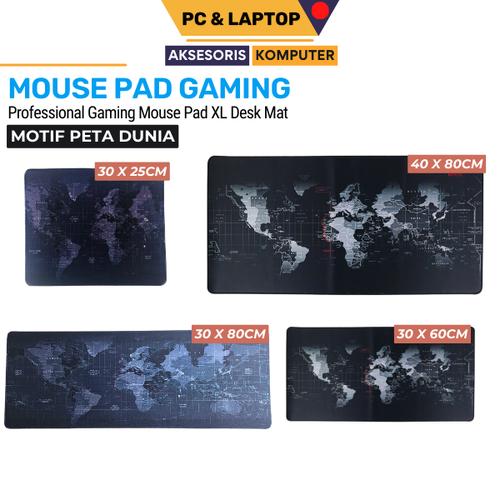 Jual Mousepad Gamming XL Peta Dunia - 300 x 800 mm - 30 x 60 cm ...