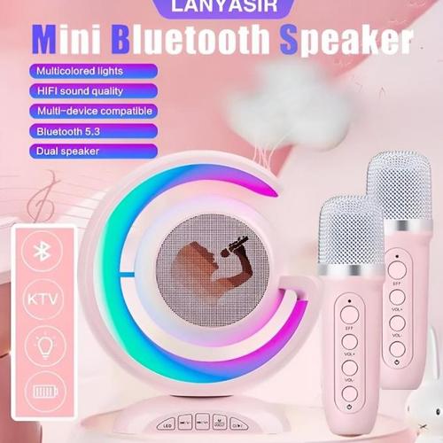 Jual LANYASIR Bluetooth Mini Speaker Karaoke Bluetooth Microphone ...