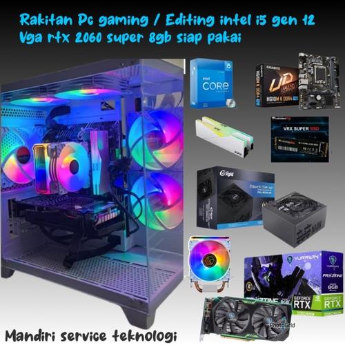 Jual Rakitan PC Gaming Intel Core i5 12400F Box Gen 12 LGA 1700 VGA RTX 2060 Super 8GB Siap ...