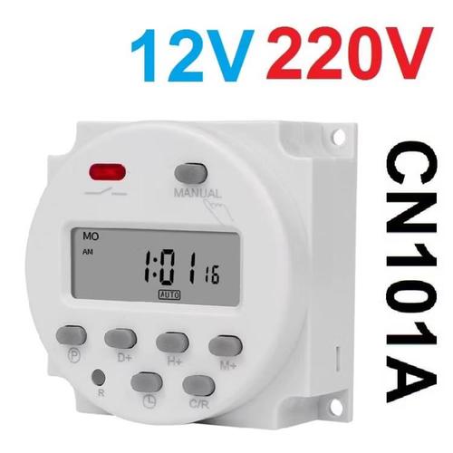 Jual Timer Switch Digital Time Delay Relay 220V 12V CN101A Untuk Lampu ...
