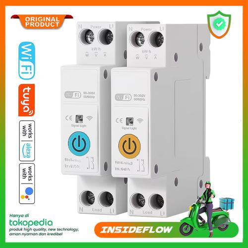 Jual MCB Meteran Listrik Monitor kWh Smart Timer Switch Relay WiFi ...