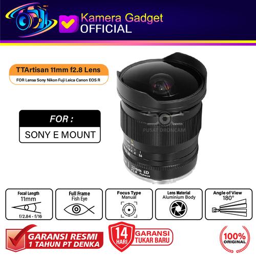 Promo TTArtisan 11mm f2.8 Lensa Full Frame Fish Eye Canon - Sony ...