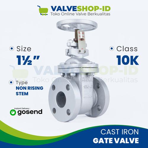Jual Gate Valve DN40 1 1/2" Inch JIS 10K Cast Iron NRS - Kota Tangerang ...