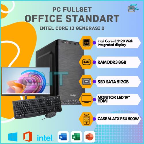 Jual PC Rakitan Komputer Lengkap Siap Pakai Intel Core i3 RAM 8GB SSD ...