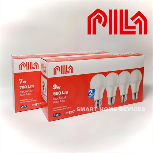 Jual Lampu PILA LED Bulb 5 7 9 11 Watt Kemasan Pack Isi 4 E27 Cahaya ...