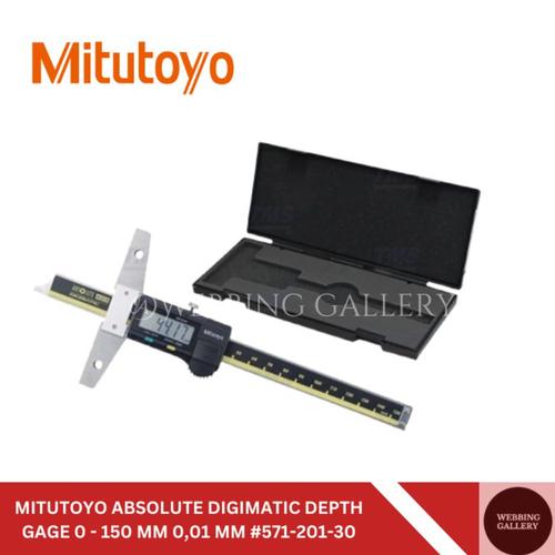 Jual Absolute Digimatic Depth Gage Mitutoyo 0 - 150 MM 0,01 MM 571-201 ...