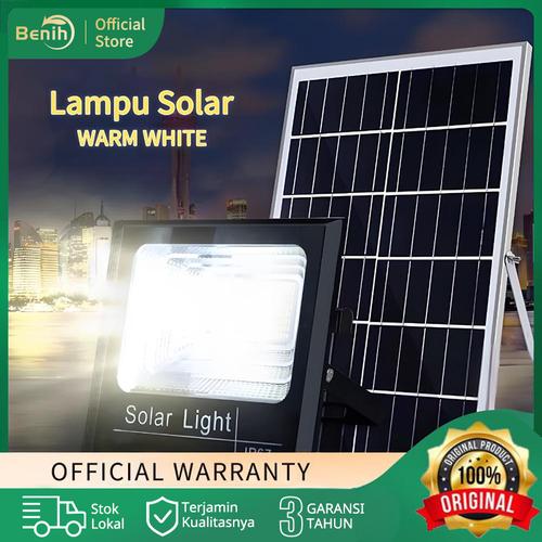 Promo Lampu Baru Sorot Solar Cell 200w / Lampu LED Surya/Warm White ...