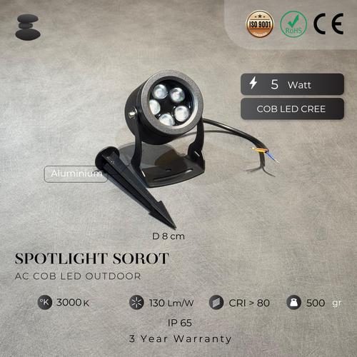 Jual SPOTLIGHT OUTDOOR IP 65 UPLIGHT LAMPU TAMAN - Sorot 5W AC, 3000K ...