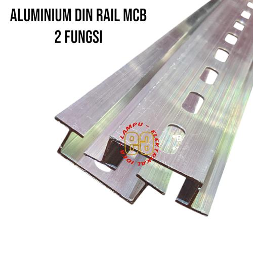 Jual BESI REL MCB 2 FUNGSI PANJANG 1 METER / DIN RELL RAIL MCB ...