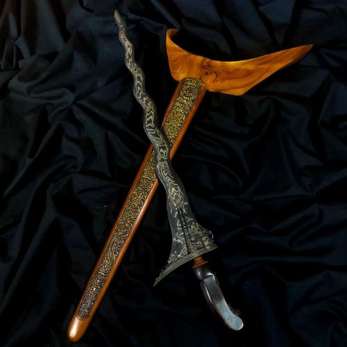 Jual Keris Sangkelat Pamor Klabang Sayuto Tangguh Mataram Sepuh ...