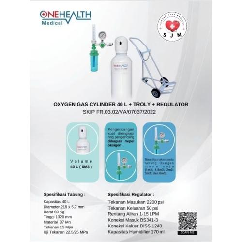Jual TABUNG OKSIGEN 6M3 KAPASITAS 40L - Kota Medan - sumberjaya_medical ...