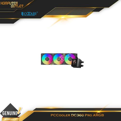 Jual PCCooler DC360 Pro ARGB Display AIO Liquid Cooler | PC Cooler Water CPU Cooling - Black ...