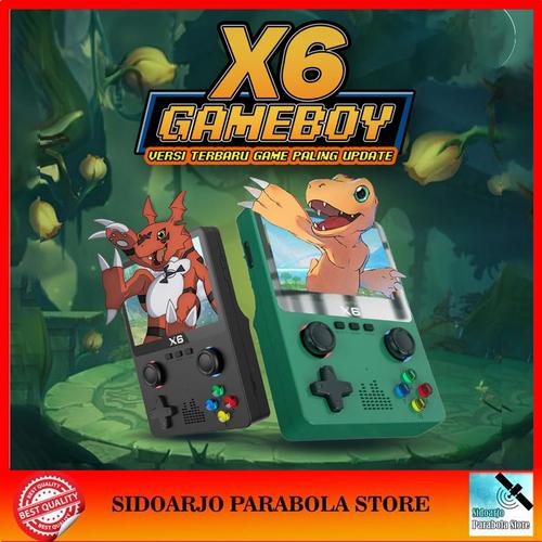 Jual Gameboy X6 New Console Handhled Portable Retro Classic Game Built ...