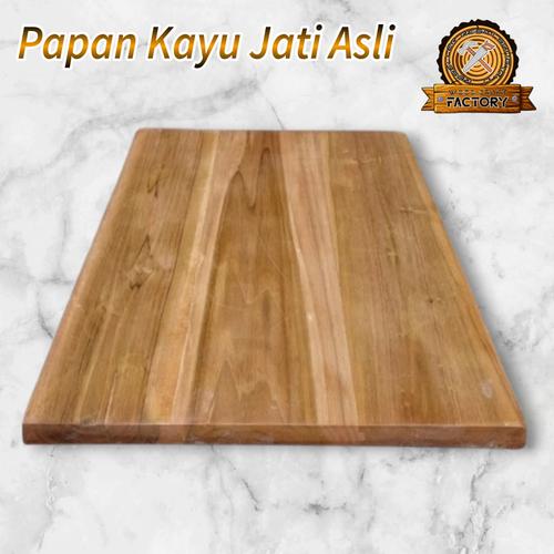 Jual Papan kayu jati asli 60x40 papan ambalan wooden board bahan daun ...