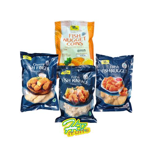 Jual Fura Seafood Fish Nugget | Karage | Cheesy Fish Finger 500g - Fish ...