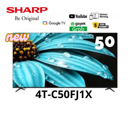 Jual SHARP LED TV 50 Inch 4T-C50FJ1I Google TV Android 11 DVB-T2 HDMI 3 USB 2 Slot SD Card ...