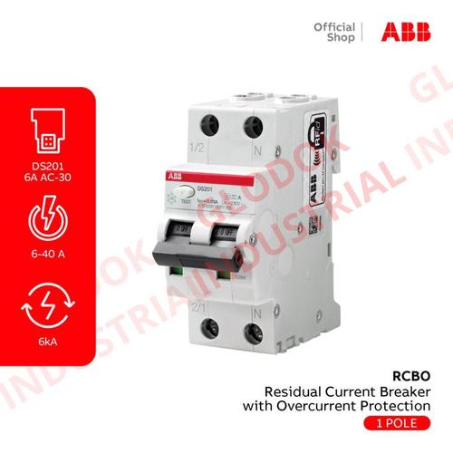 Jual ABB RCBO 20Amper 30mA 1+N 2 Modul DS201 C20 AC30 2CSR255080R1204 - Jakarta Barat - Glodok ...