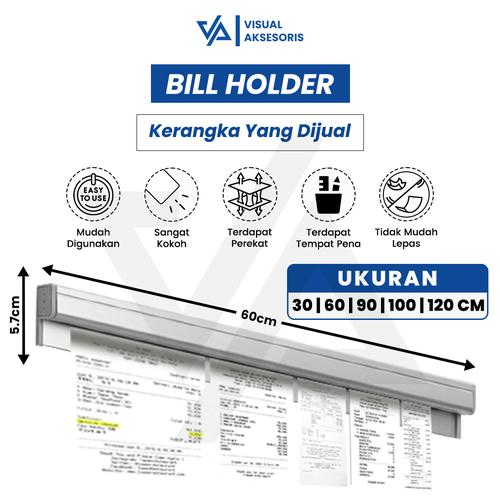 Promo Bill Holder / Rack Penjepit Kertas / Tab Grabber Holder - 30CM ...
