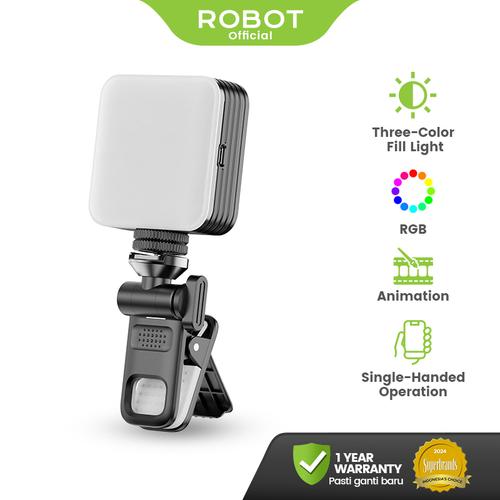Promo ROBOT Lampu Full Color Pockets Animation 360° Fill-in Light RGB ...