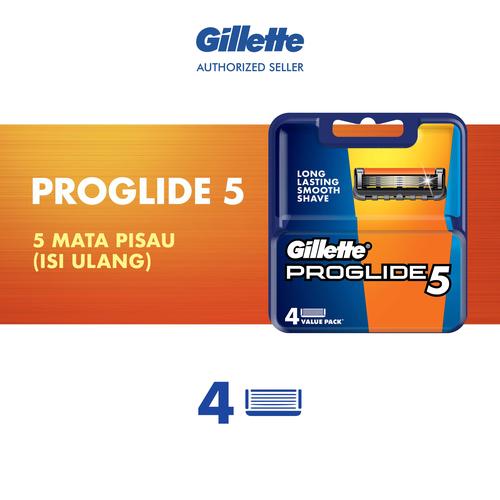 Promo Gillette Fusion Proglide5 Pisau Cukur Refill Pencukur Isi 4 ...