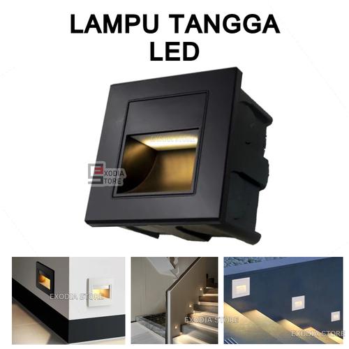 Promo Lampu Tangga Dinding Tanam LED Step Light Waterproof Inbow Wall ...