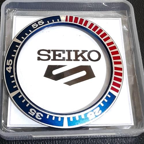 Jual insert bezel pepsi seiko samurai biru mod seiko samurai nh35 nh36 ...