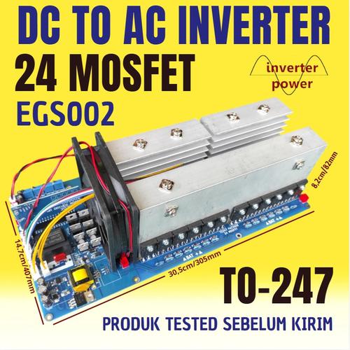 Jual kit inverter LF Egs002 24 mosfet TO247 egs 002 - HY4008, 24 volt ...