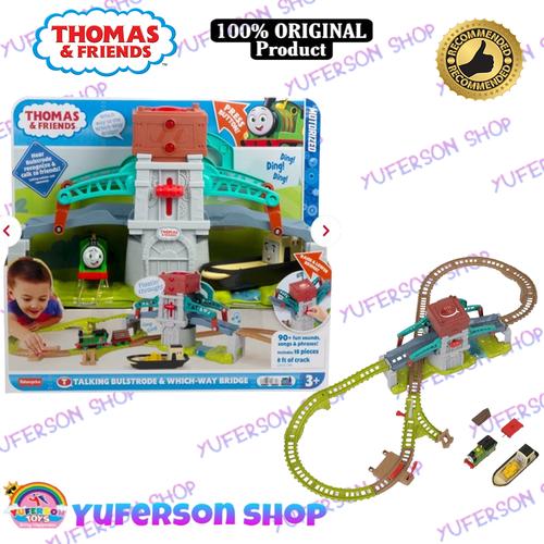 Jual Thomas & Friends Talking Bulstrode & Which-Way Bridge Toy Train ...