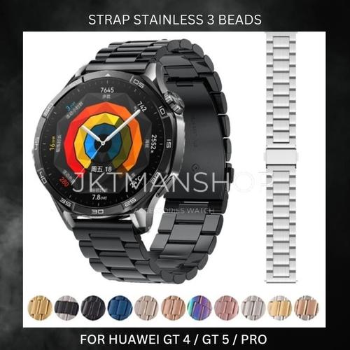 Promo STRAP STAINLESS 3 BEADS HUAWEI WATCH GT6 GT5 / GT 6 5 PRO 46MM ...