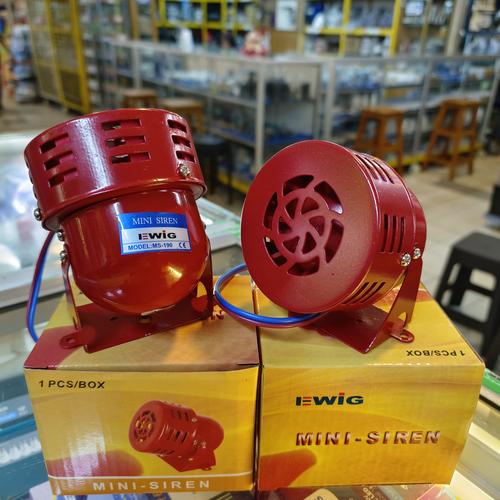 Jual EWIG MS-190 Mini Siren Sirine 220V/12V/24V Mini Alarm Sirine - 24V ...