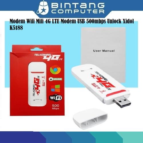 Jual Modem Wifi Mifi 4G LTE Modem USB 500mbps Unlock Xidol K5188 - Kota ...