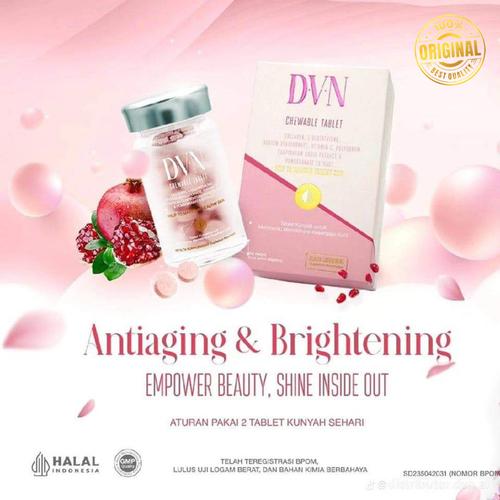 Jual DVN Collagen Permen Tablet Kunyah 100% Original (1 botol = 60 ...