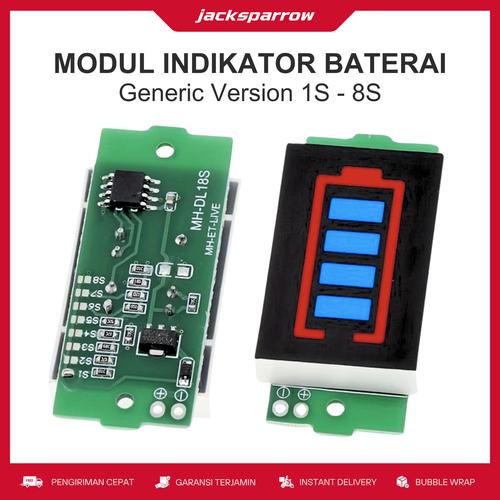 Jual Modul Indikator Kapasitas Baterai 1S - 8S Generic Version - Kota ...