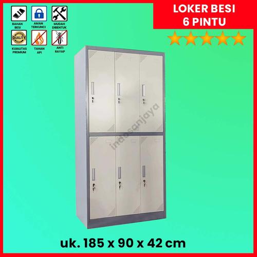 Jual Loker besi 6 Pintu Locker Besi 6 Pintu 3 Baris - Non Rakit - Kota ...