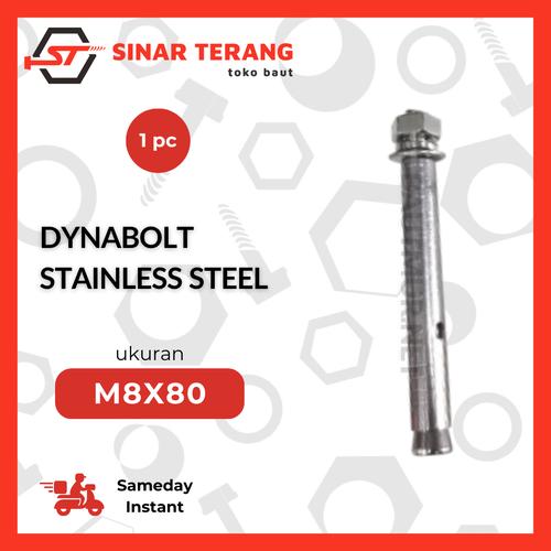 Jual Dynabolt Dinabolt Stainless M8 x 80 - Anchor SUS SS304 Anti karat ...