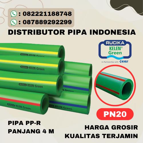 Jual Pipa PPR Rucika Kelen Green PN20 - 1/2" - 20MM - Jakarta Utara ...