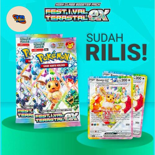 Jual Kartu Pokemon indonesia Eevee Festival Terastal Eeveelution Indonesia SV8a Sealed box TCG ...
