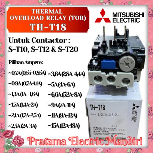 Jual MITSUBISHI Thermal Overload Relay TH-T18 THT18 TH T18 ORIGINAL - 0 ...