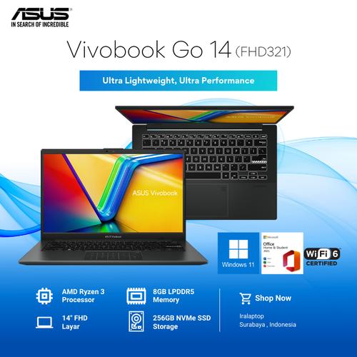 Jual ASUS Vivobook Go 14 (E1404) - E1404FA-FHD321 AMD RYZEN 3-7320U 8GB ...