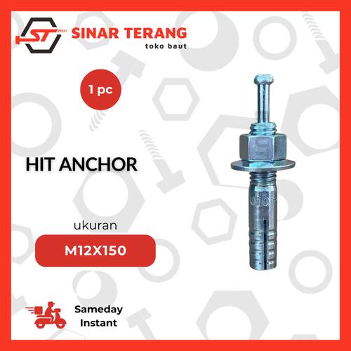Jual HIT Anchor M12x150 - High Anchor dynabolt ketok 12x150 (15cm ...