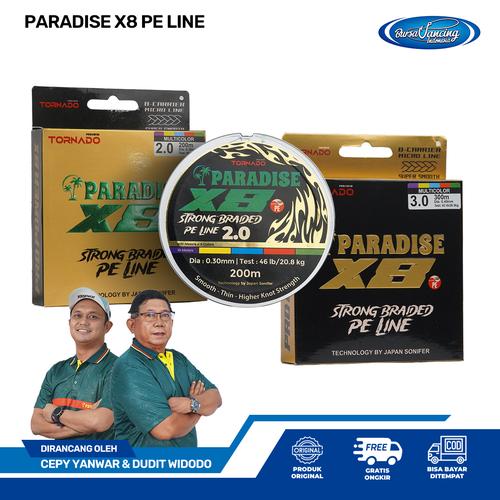 Jual Senar Pe Paradise X8 100% Super Pe Fiber Thin Super Smooth High ...